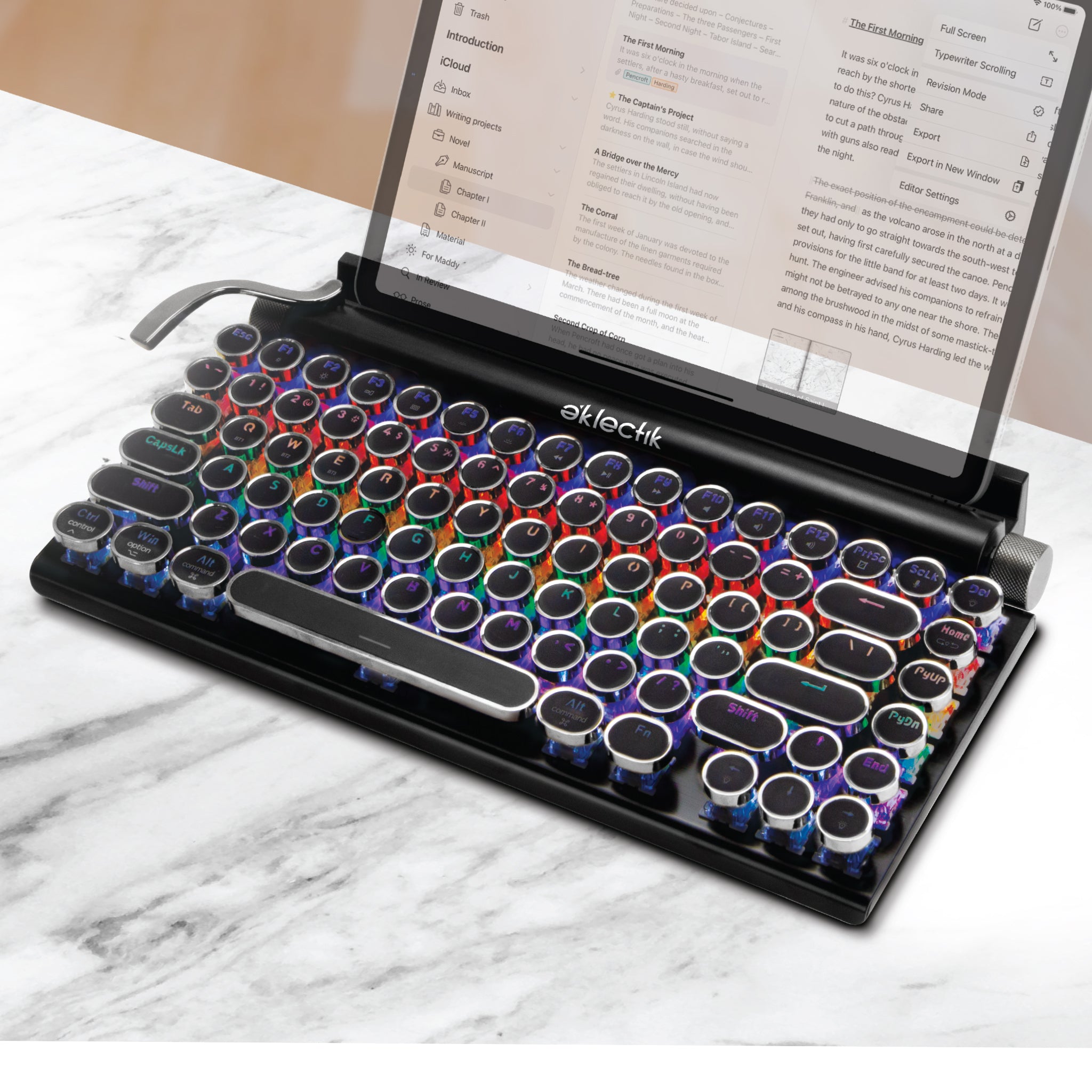 The Screenwriter Wireless Backlit Keyboard – eklectiktech.com